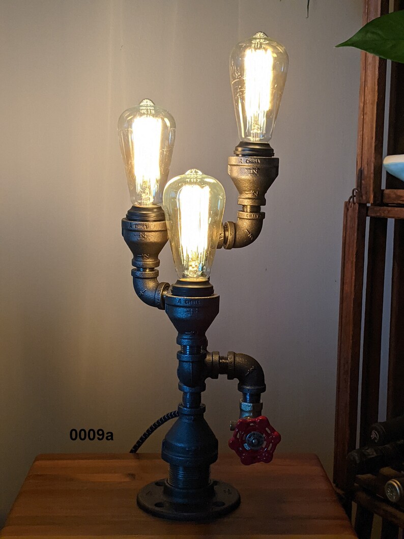 Industrial; Pipe Lamp; Lamp; Edison; Desk; Table; Accent; Home Decor ...