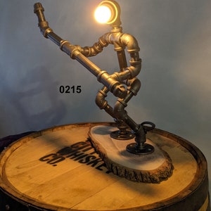 Industrial Pipe Lamp; Pipe Lamp; Pipeman; Robot Lamp; Desk Lamp; Table ...