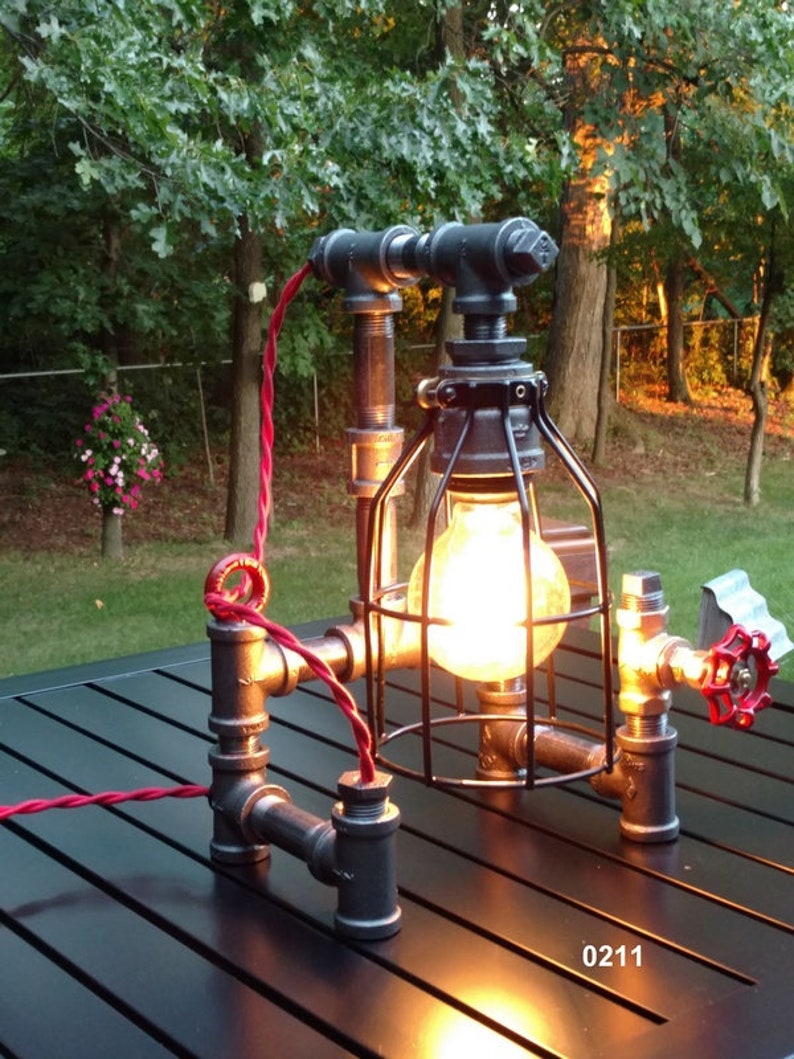 Industrial Pipe Lamp; Desk Lamp; Table Lamp; Accent Lamp; Edison Lamp ...
