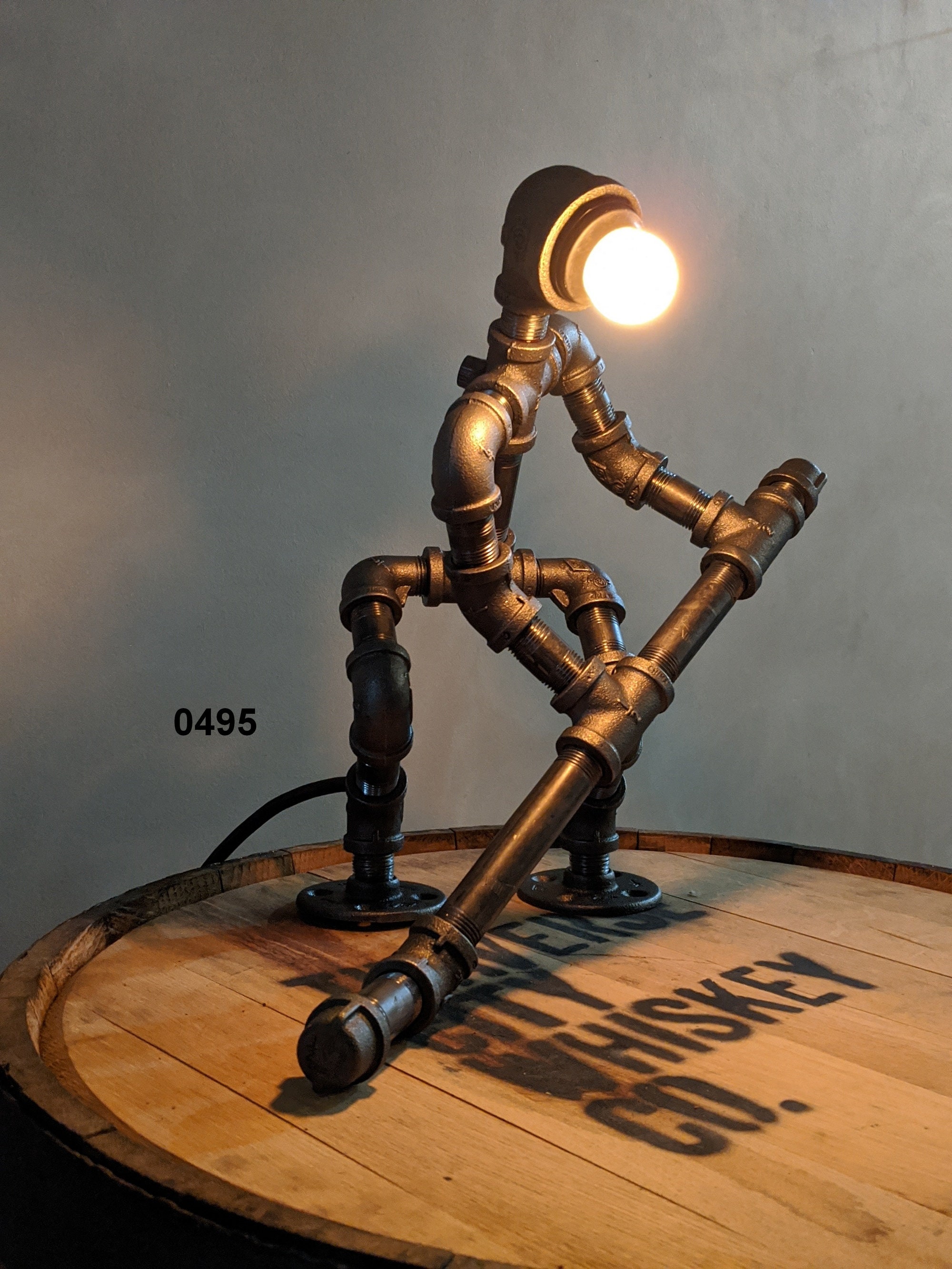 Industrial Pipe Lamp; Pipe Lamp; Pipeman; Robot Lamp; Desk Lamp; Table ...
