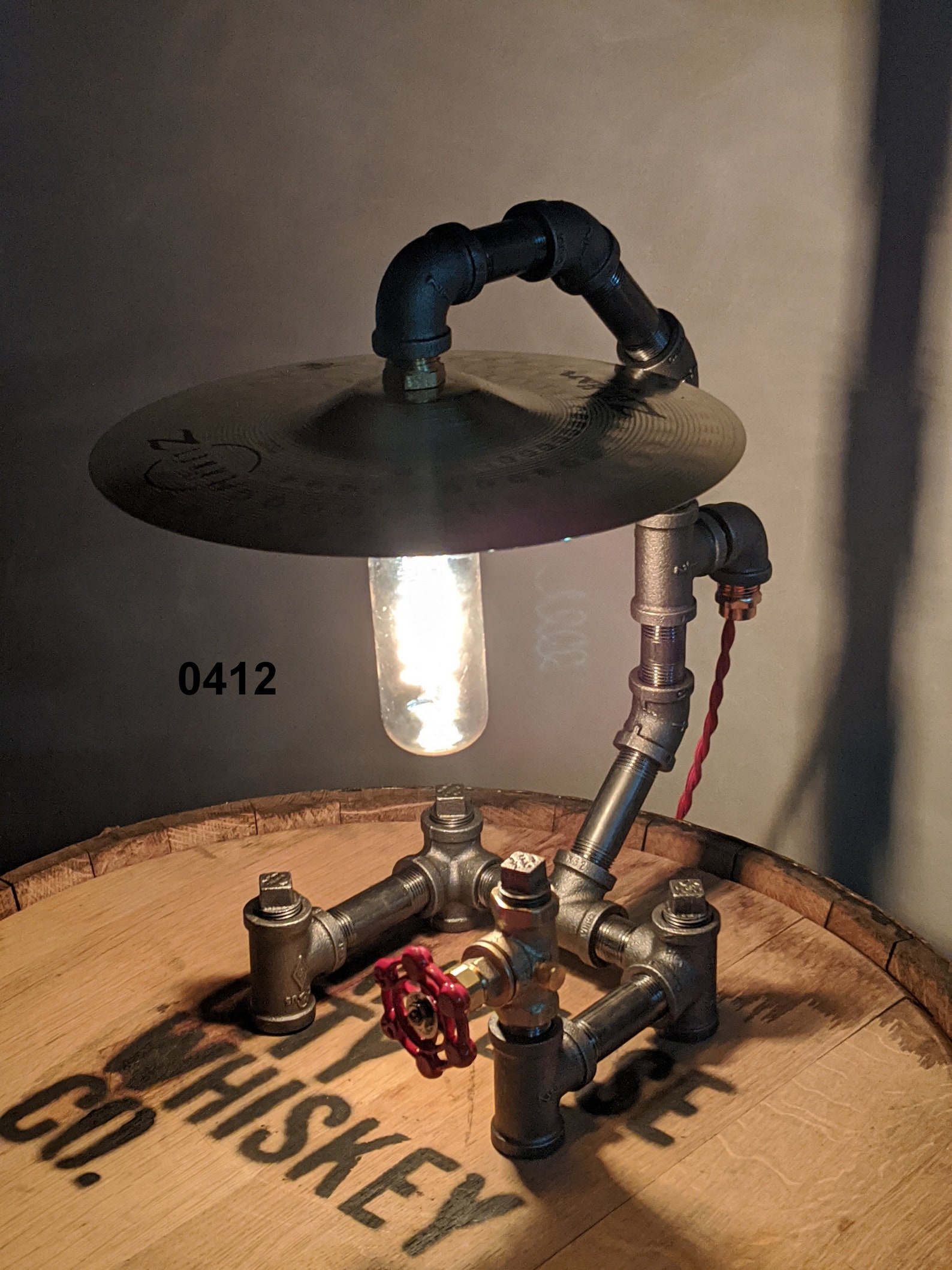 Cymbal Pipe Industrial Drum Band Desk Lamp Lighting | Etsy
