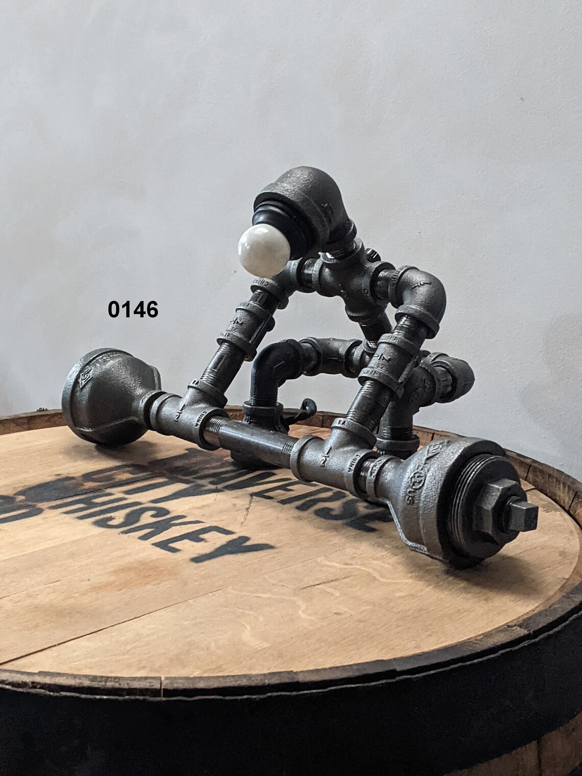 Industrial Pipe Lamp Robot Pipeman Desk Lamp Table Lamp - Etsy