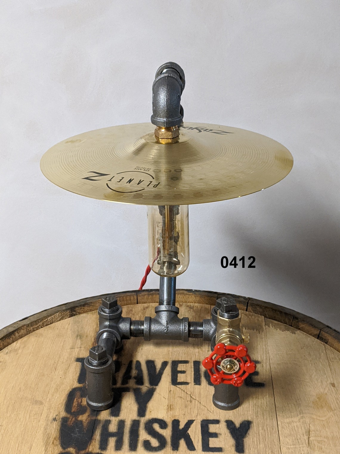 Cymbal Pipe Industrial Drum Band Desk Lamp Lighting | Etsy