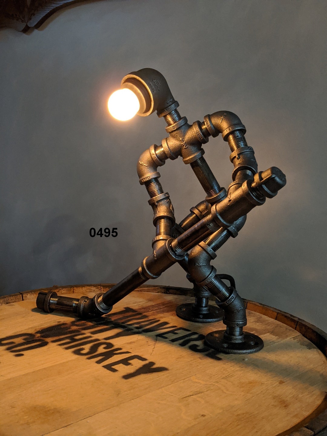 Industrial Pipe Lamp; Pipe Lamp; Pipeman; Robot Lamp; Desk Lamp; Table ...