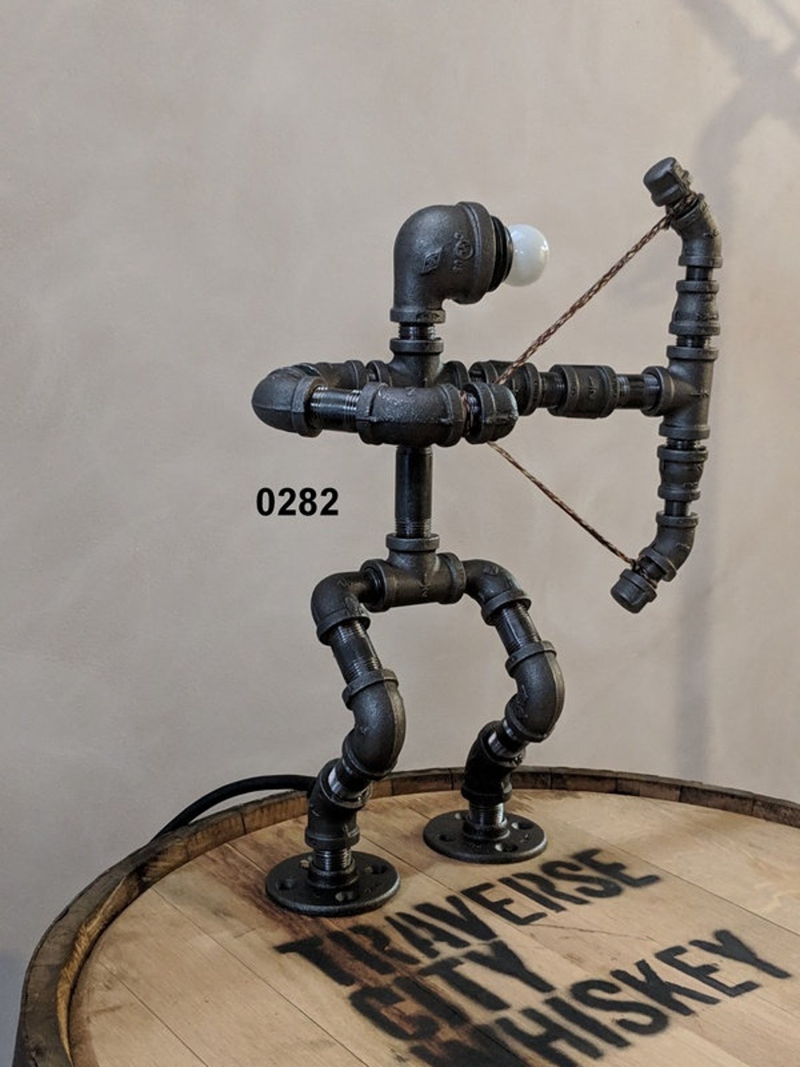 Industrial Pipe Lamp Robot Lamp Pipeman Desk Lamp Table - Etsy