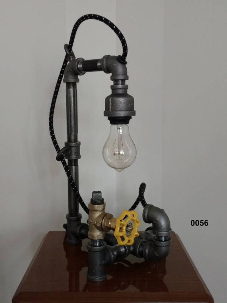 Industrial Pipe Lamp Pipe Lamp Edison Lamp Desk Lamp Table - Etsy