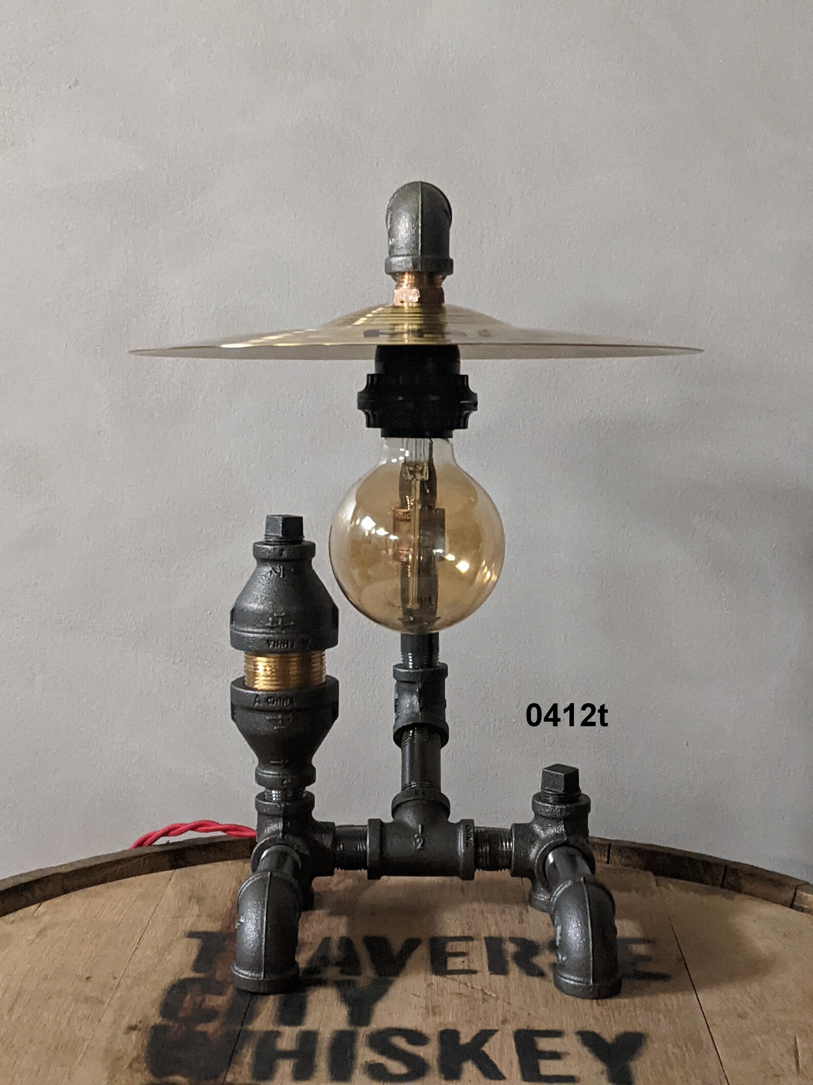 Cymbal Pipe Industrial Drum Band Desk Lamp Lighting | Etsy