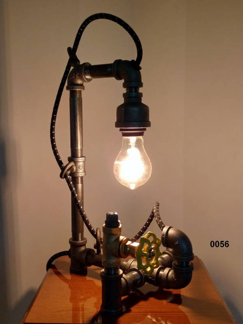Industrial Pipe Lamp Pipe Lamp Edison Lamp Desk Lamp Table - Etsy