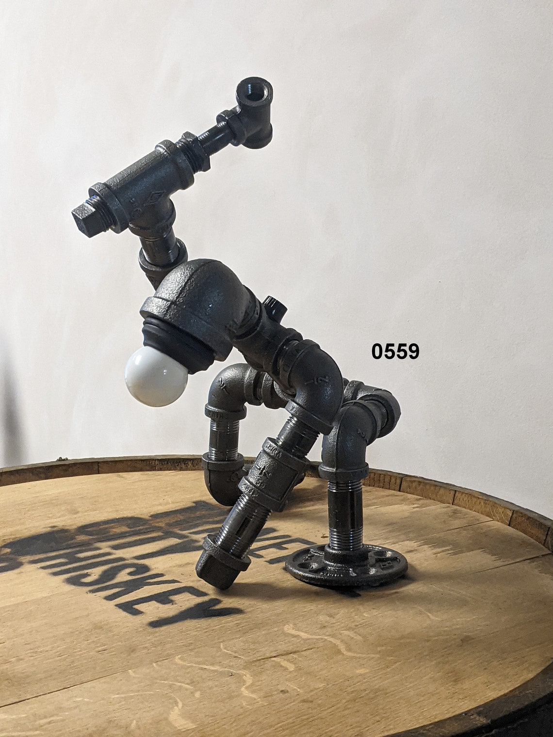 PipeMan Hammer Industrial Pipe Lamp Lighting Accent | Etsy