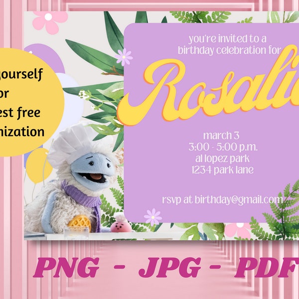 Mochi Birthday Invitation - Etsy