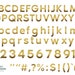 Modern Gold Foil Alphabet, Gold Clipart, Gold Font Clipart, Gold ...