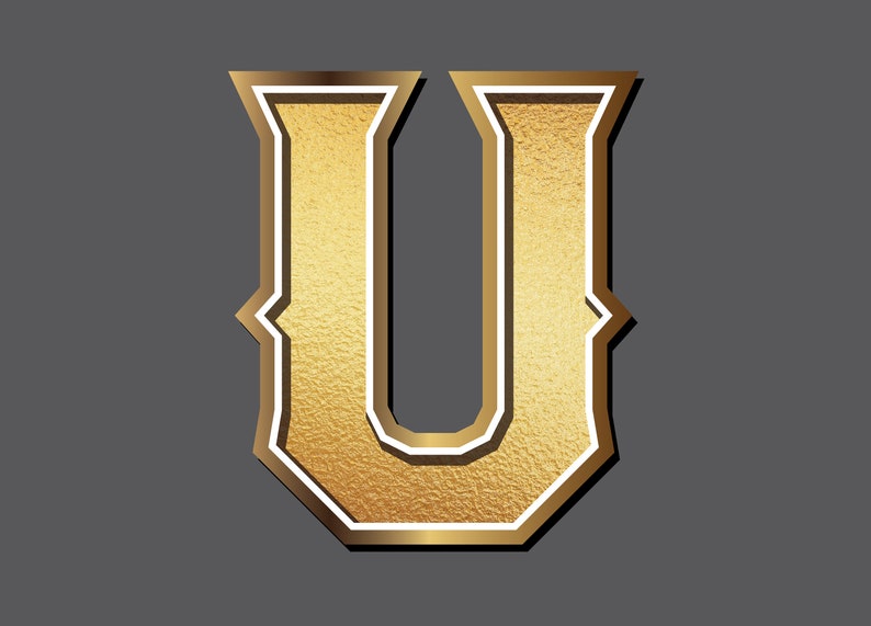 Classic Gold Foil Alphabet, Gold Clipart, Gold Font Clipart, Gold ...