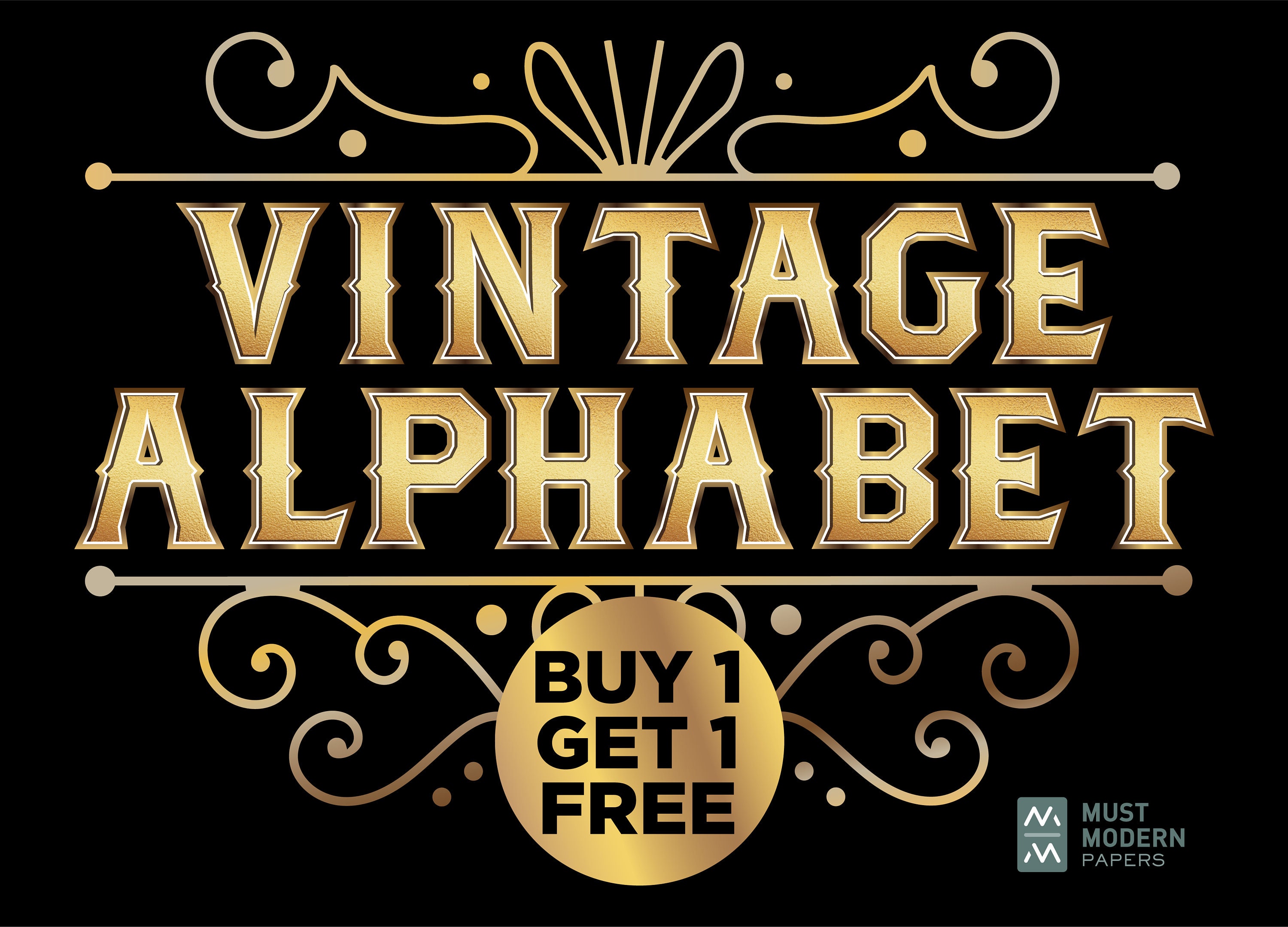 Classic Gold Foil Alphabet, Gold Clipart, Gold Font Clipart, Gold ...