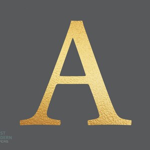 Classic Gold Foil Alphabet, Gold Clipart, Gold Font Clipart, Gold ...