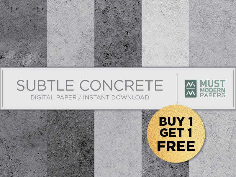 Sublte Concrete Digital Paper, Concrete Paper, Concrete Backgrounds ...
