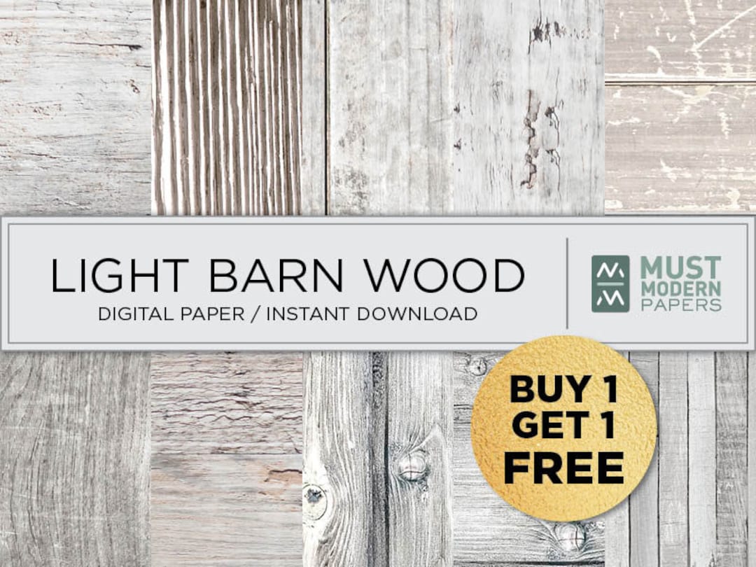 Light Wood, Barn Wood Print, Digital Paper, Barnwood Digital Background ...