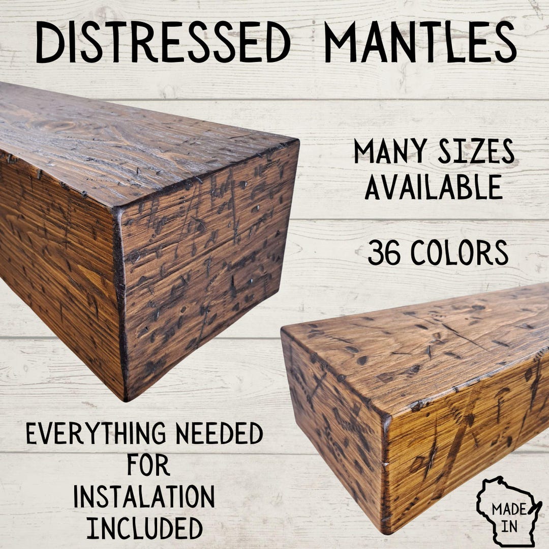 Distressed Mantle / Weathered Mantle / Contemporary Mantle / Hewn ...