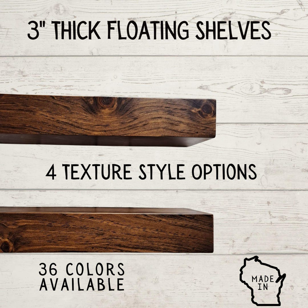 Floating Kitchen Shelves, Rustic Shelf, Kitchen Shelves, Floating ...