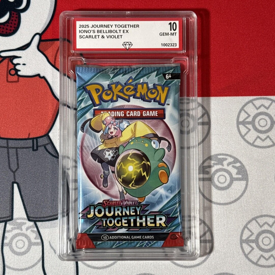 Graded 10 2025 Journey Together Sealed Booster Pack Iono’s Bellibolt Ex ...