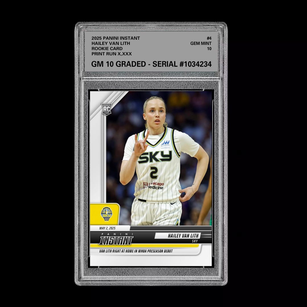 Hailey Van Lith 4 Chicago Sky 2025-26 Panini Instant RC Rookie Card ...