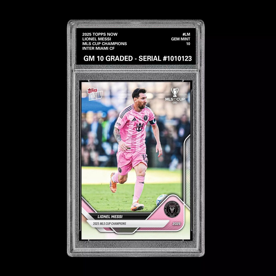 Graded 10 Lionel Messi Mls Cup Champions Inter Miami Fc 2025 Topps Now ...