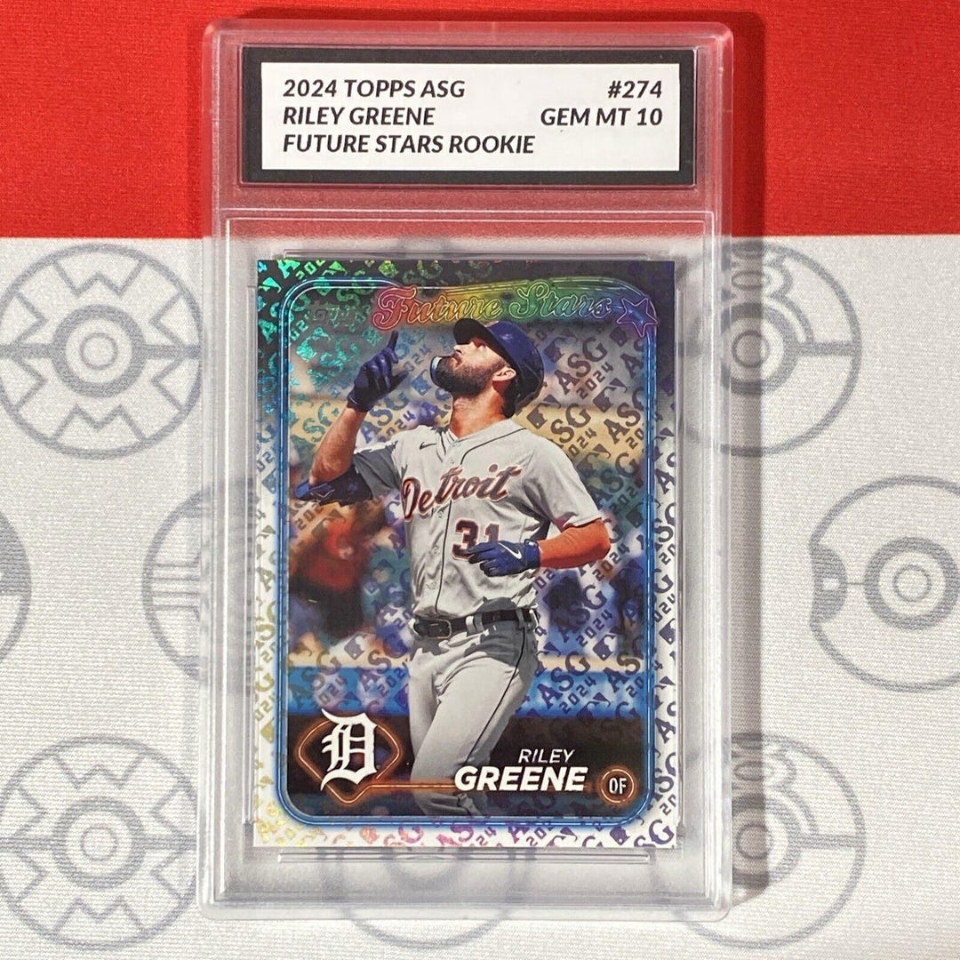 Graded 10 Riley Greene 274 2024 All-star Game RC Future Stars - Etsy