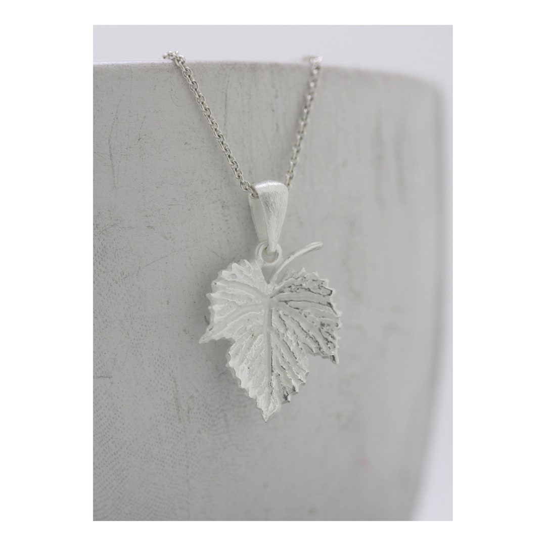 Bramble Leaf Pendant / Leaf Necklace / Nature / Blackberry Leaf ...