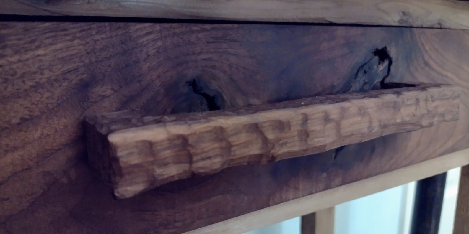 Walnut Drawer Pull - Etsy