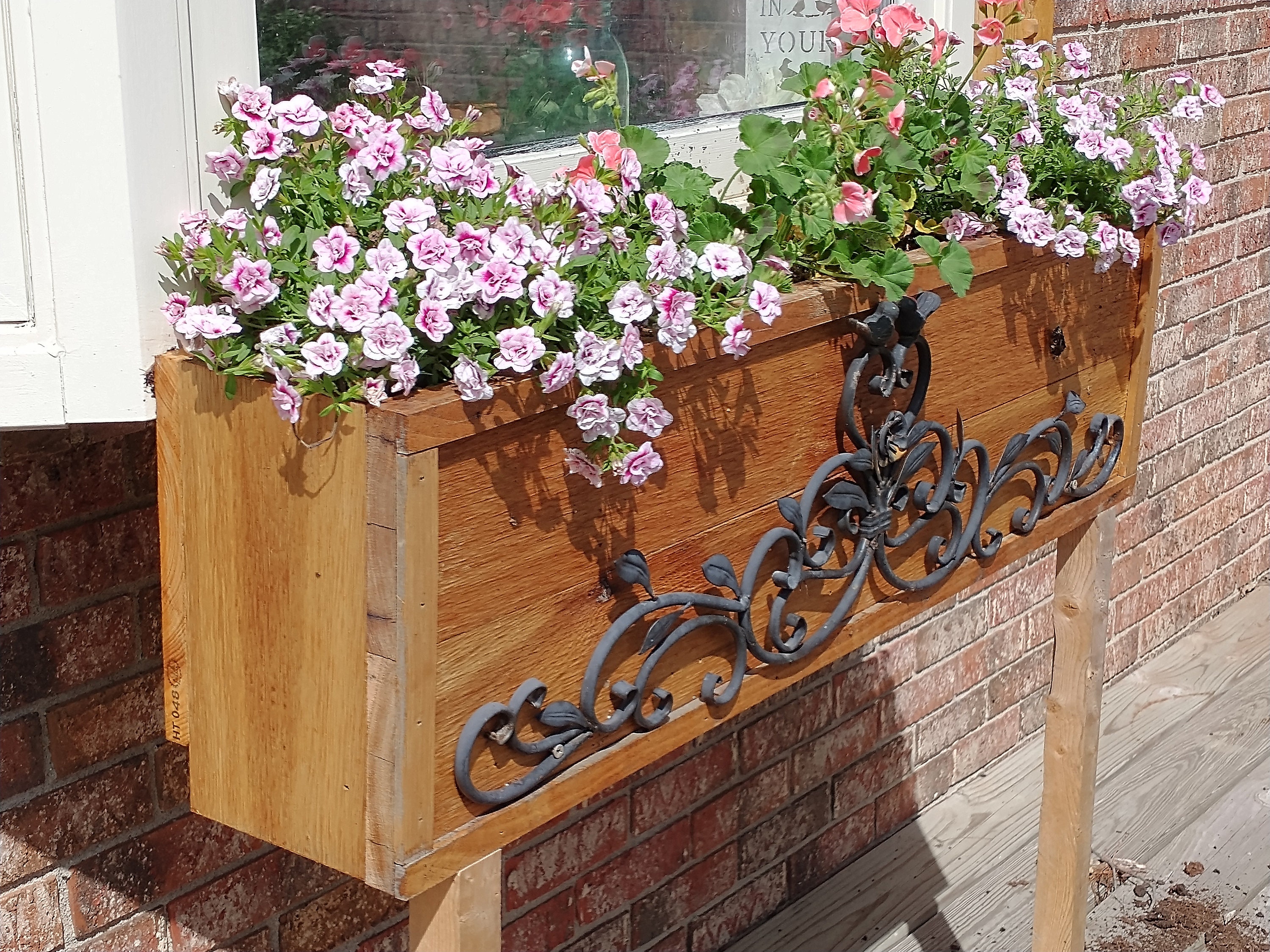 Solid Cedar Window Flower Box - Etsy