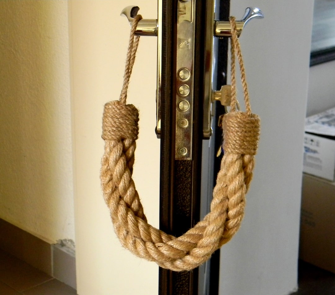 Door Stop Thick Rope..braided Chunky Jute Rope..nautical Decor..door ...