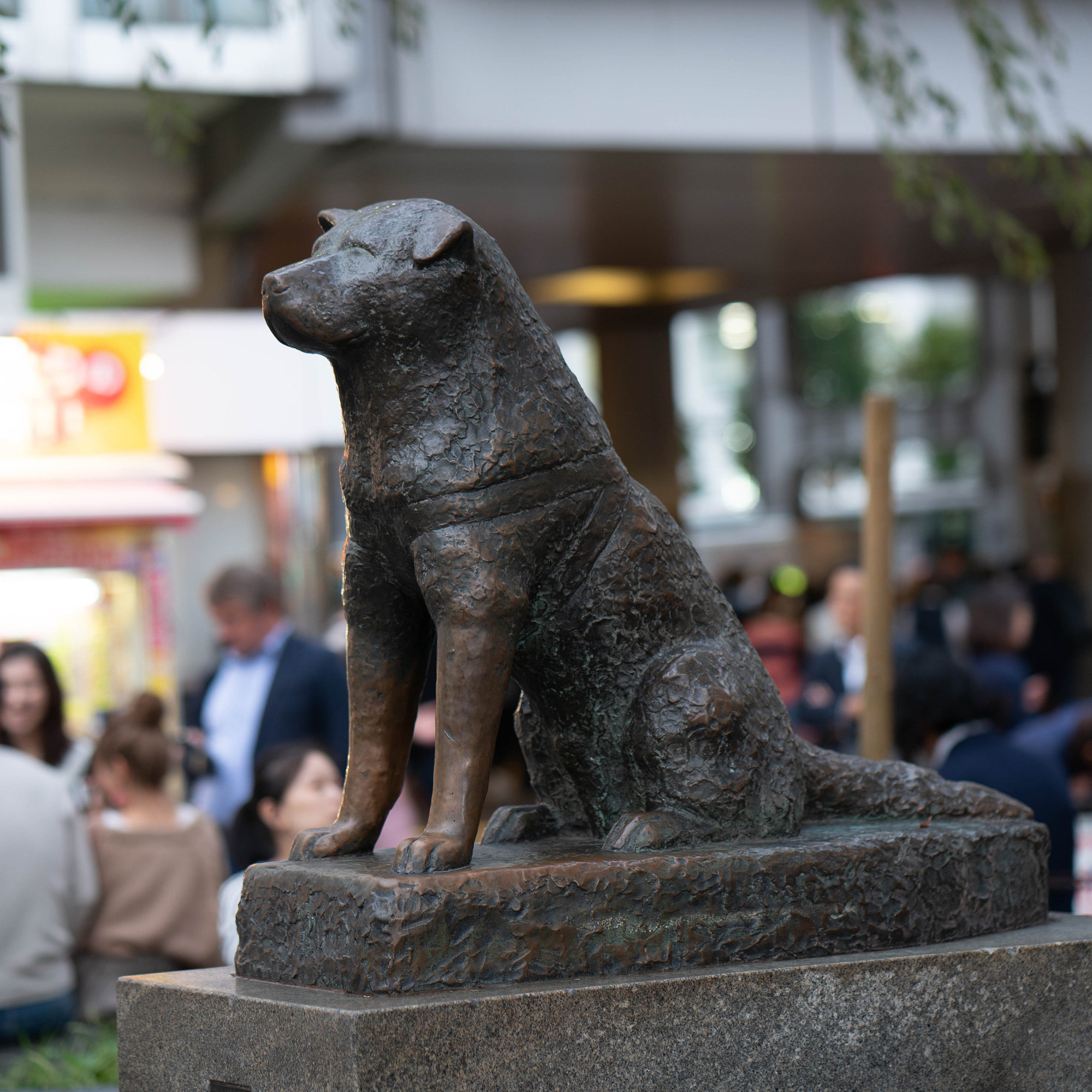 Woodblock Print of Hachiko Manhole Cover at Shibuya Station sold by ...