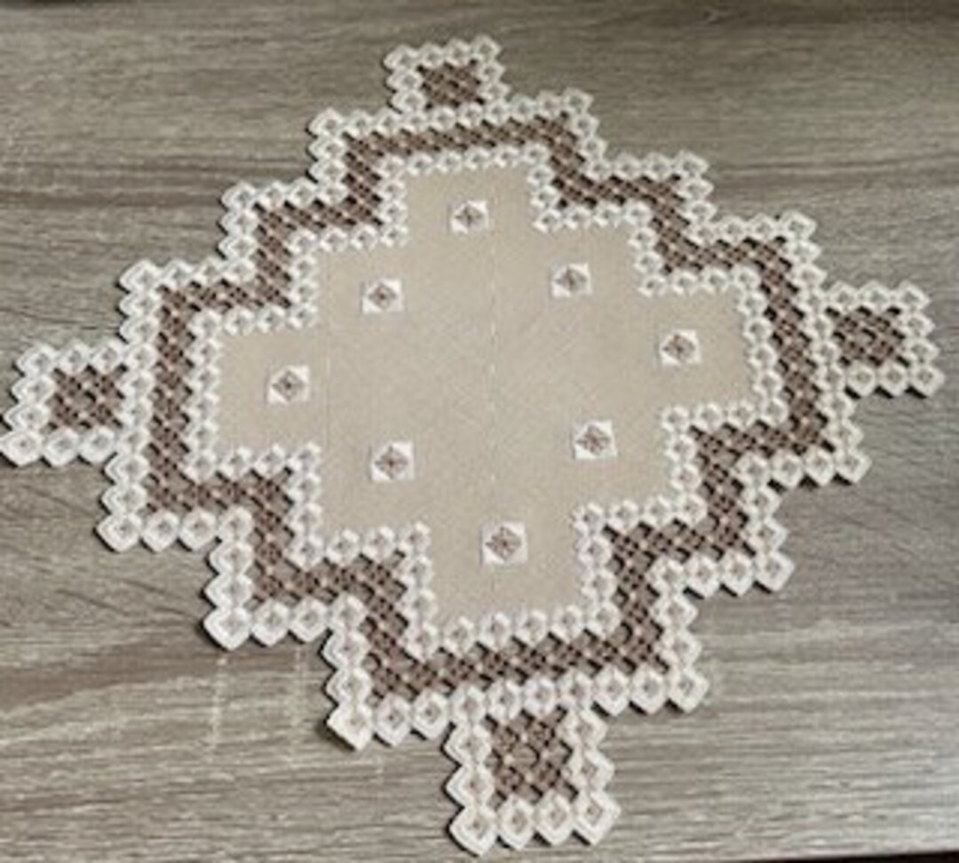 Hardanger / Handembroidered Tablecloth/ Vintage Handmade Table Linen - Etsy