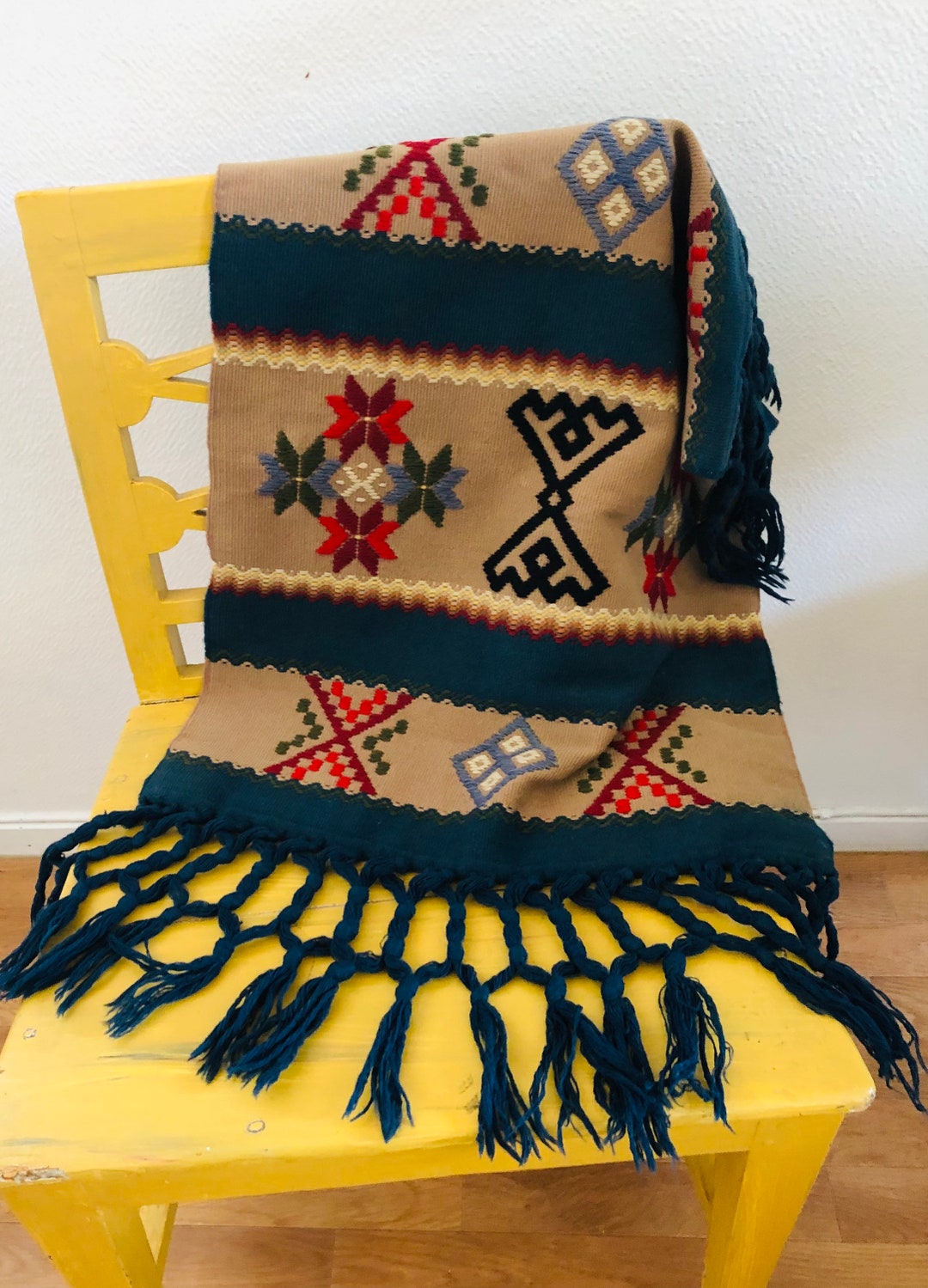 Handwoven Typical Swedish Wall Decor / Table Cover / Country House ...