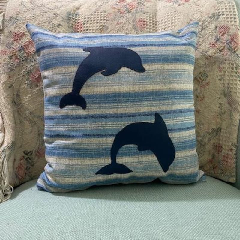 Dolphin Pillow - Etsy