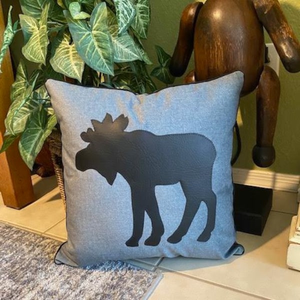 Moose Pillow - Etsy