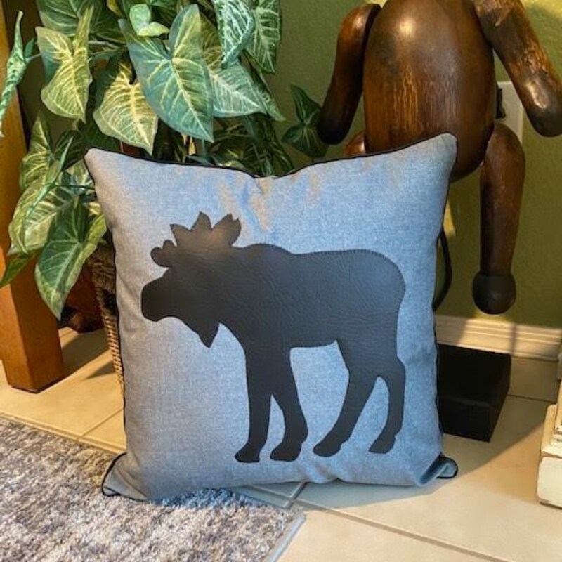 Moose Pillow - Etsy