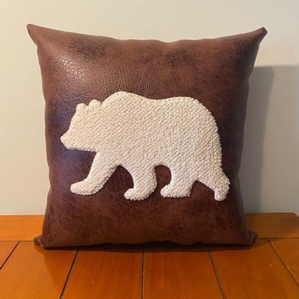 Bear Throw Pillow - Etsy