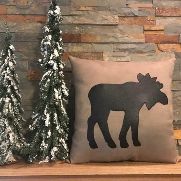 Moose Pillow - Etsy