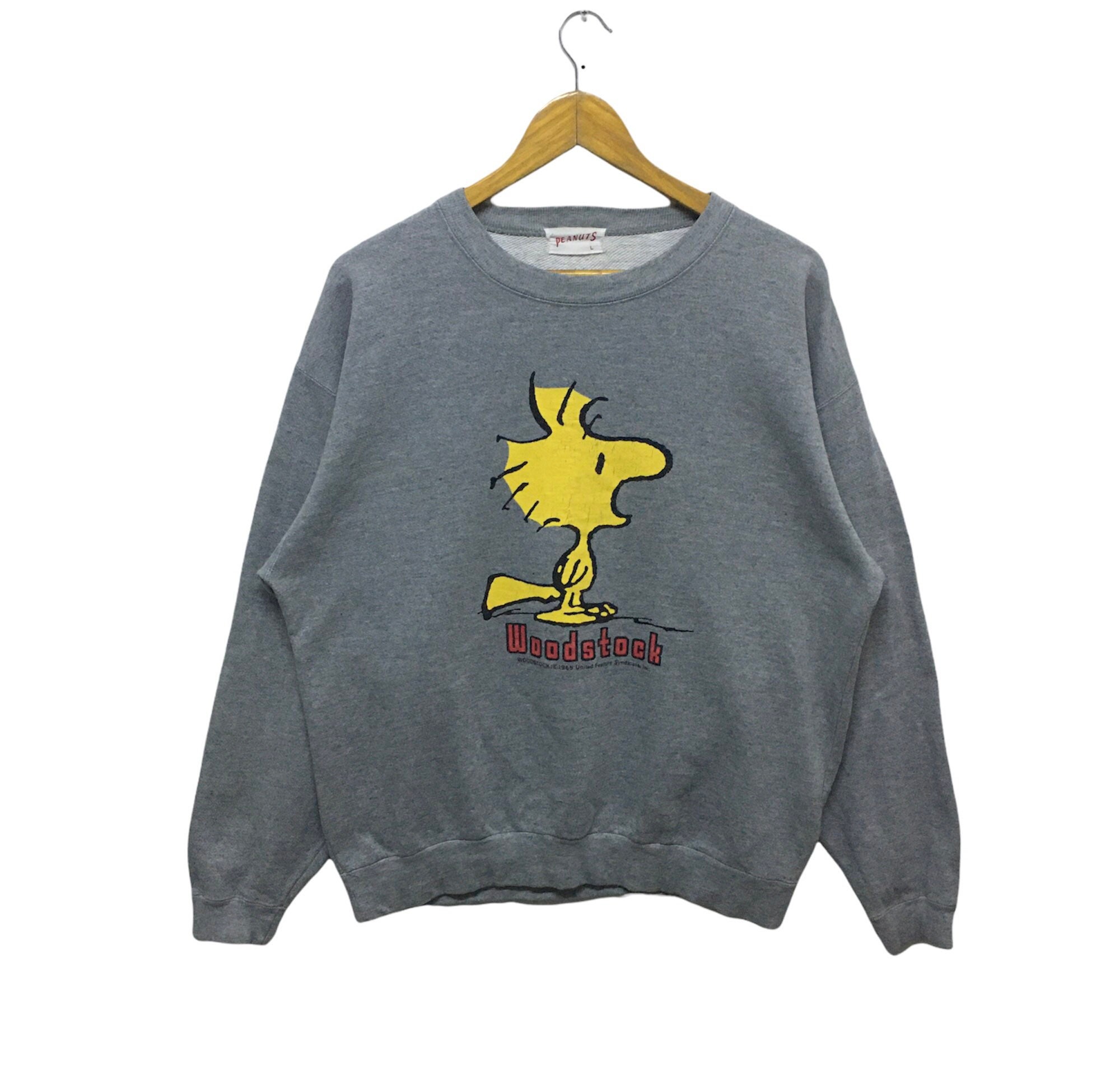 Rare Snoopy Woodstock Peanuts Sweatshirt Big Logo - Etsy