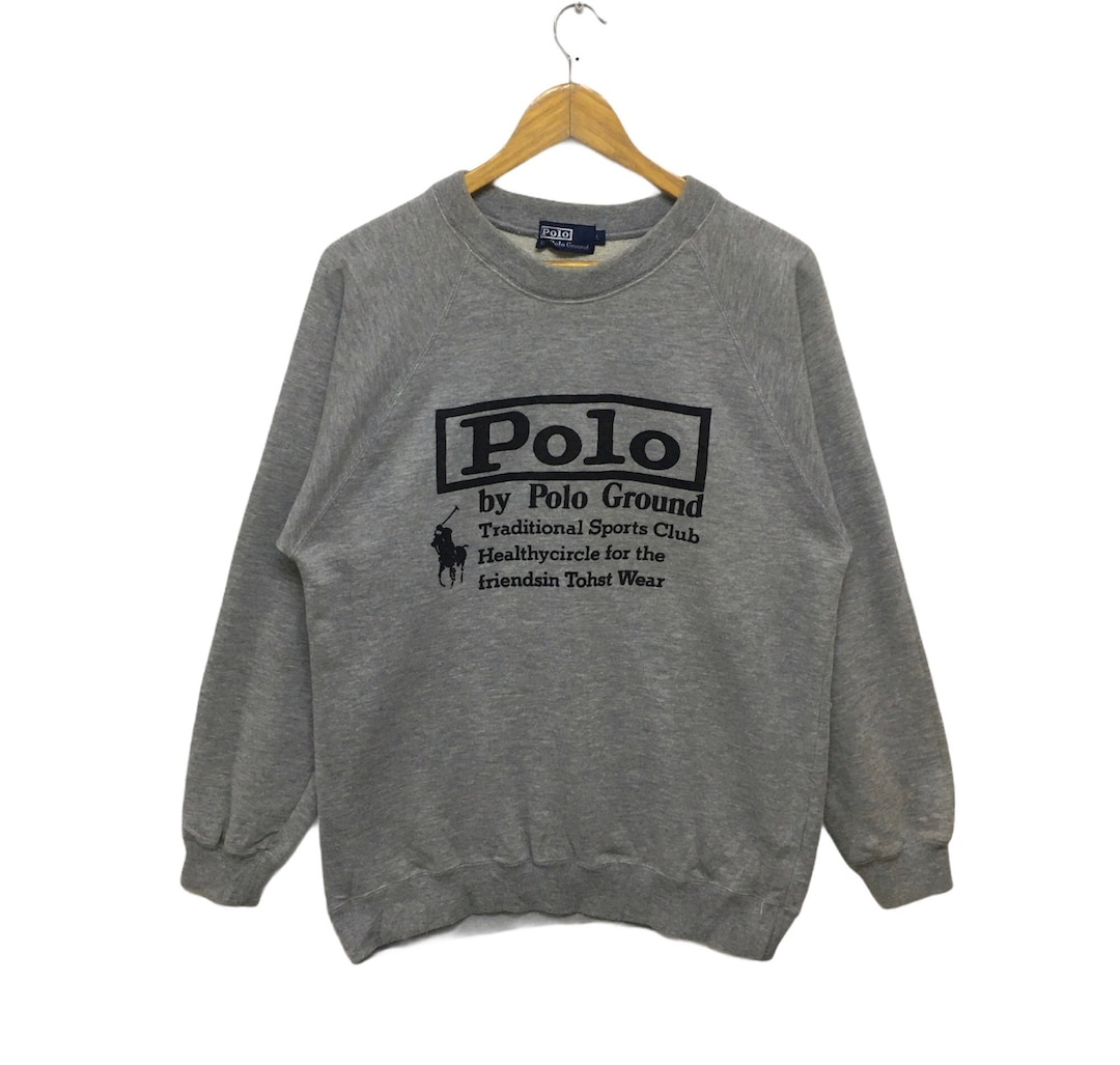 Rare!! Polo by Polo Ground Polo by Ralph Lauren Sweatshirt Polo Racquet ...