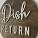 Dish Return BUSINESS Sign Wayfinding Custom COFFEE SHOP Restaurant ...