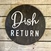 Dish Return BUSINESS Sign Wayfinding Custom COFFEE SHOP | Etsy