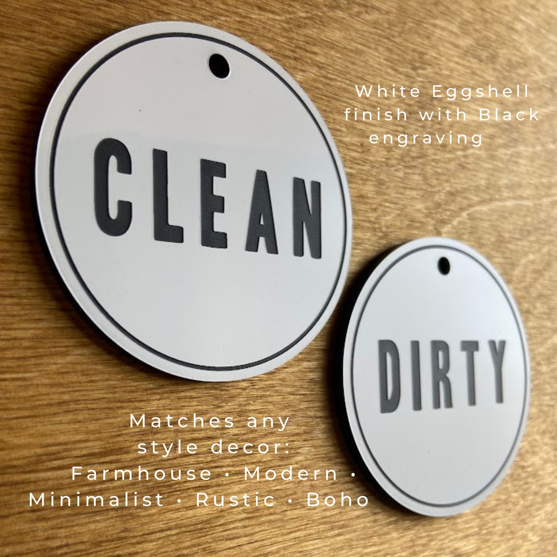 Clean & Dirty Laundry Basket Labels Hamper Basket Tag - Etsy