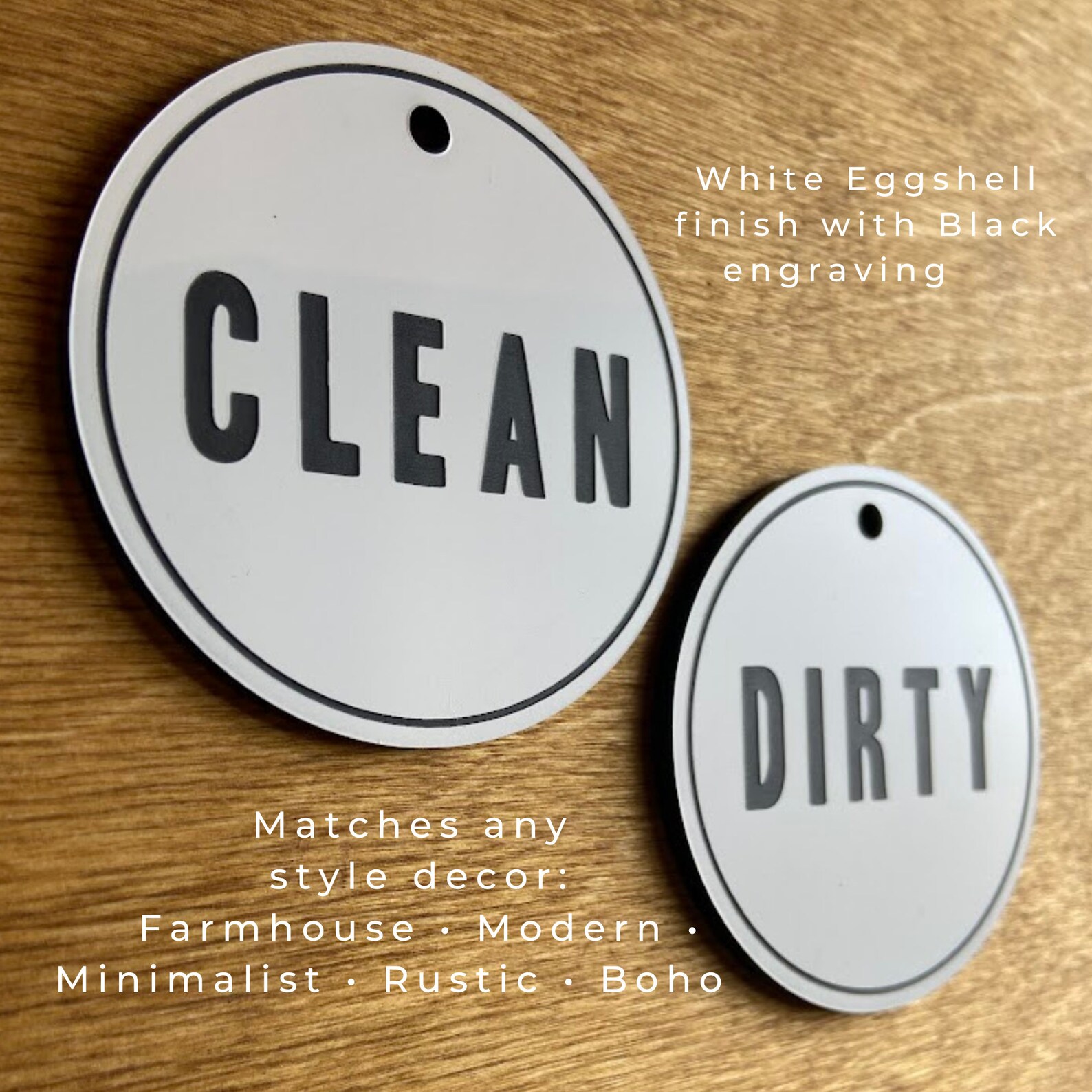 Clean & Dirty Laundry Basket Labels Hamper Basket Tag - Etsy