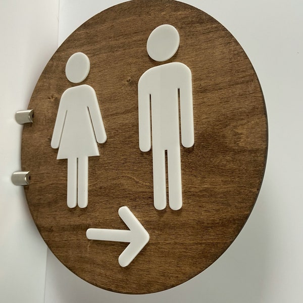 Church Bathroom Sign - Etsy
