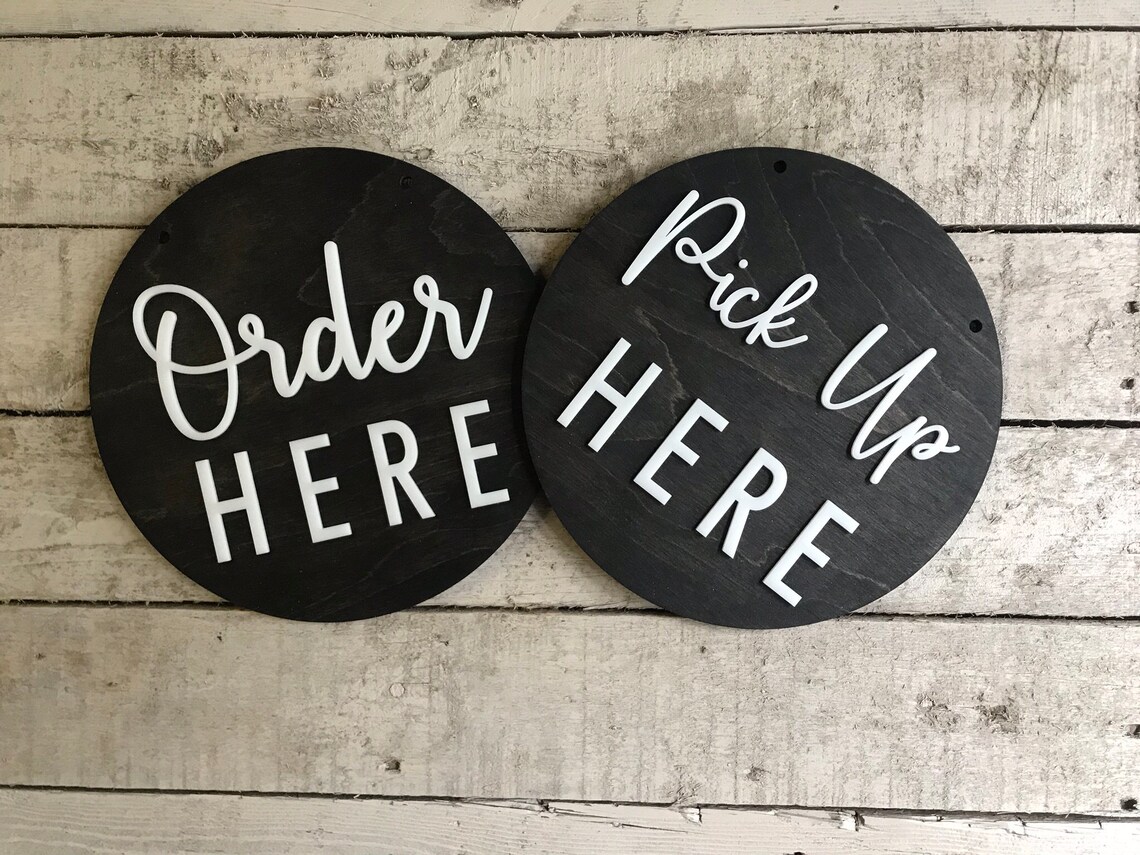 Condiment Icons Restaurant BUSINESS Sign Custom Cafe COFFEE | Etsy