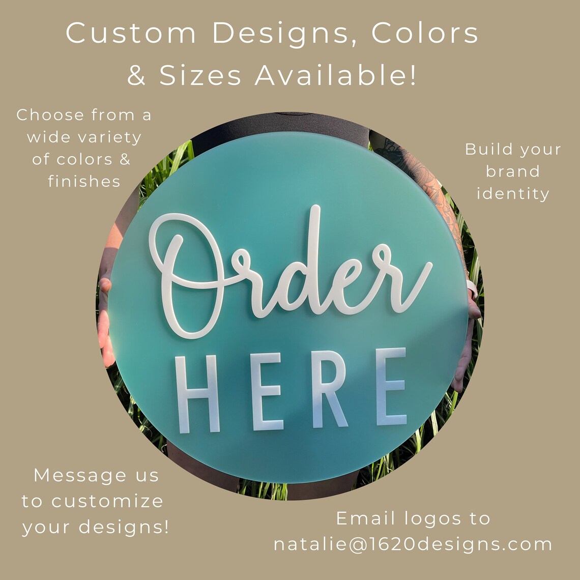 Order Here Pick up Here BUSINESS Sign Custom COFFEE SHOP - Etsy