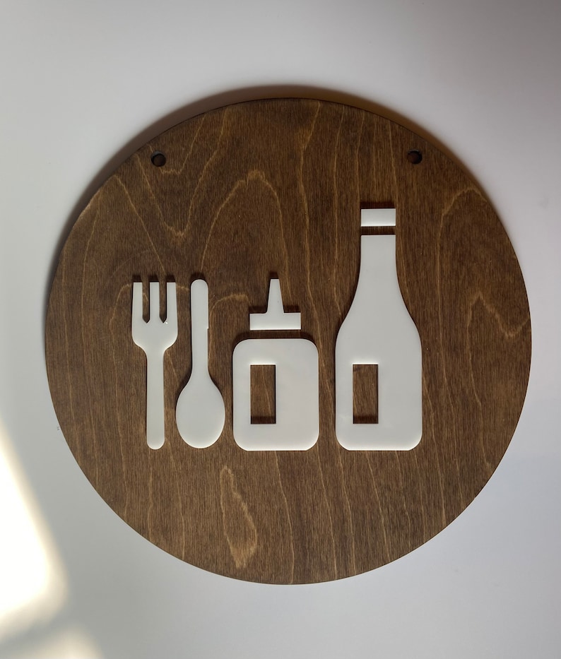 Condiment Icons Restaurant BUSINESS Sign Custom Cafe COFFEE - Etsy