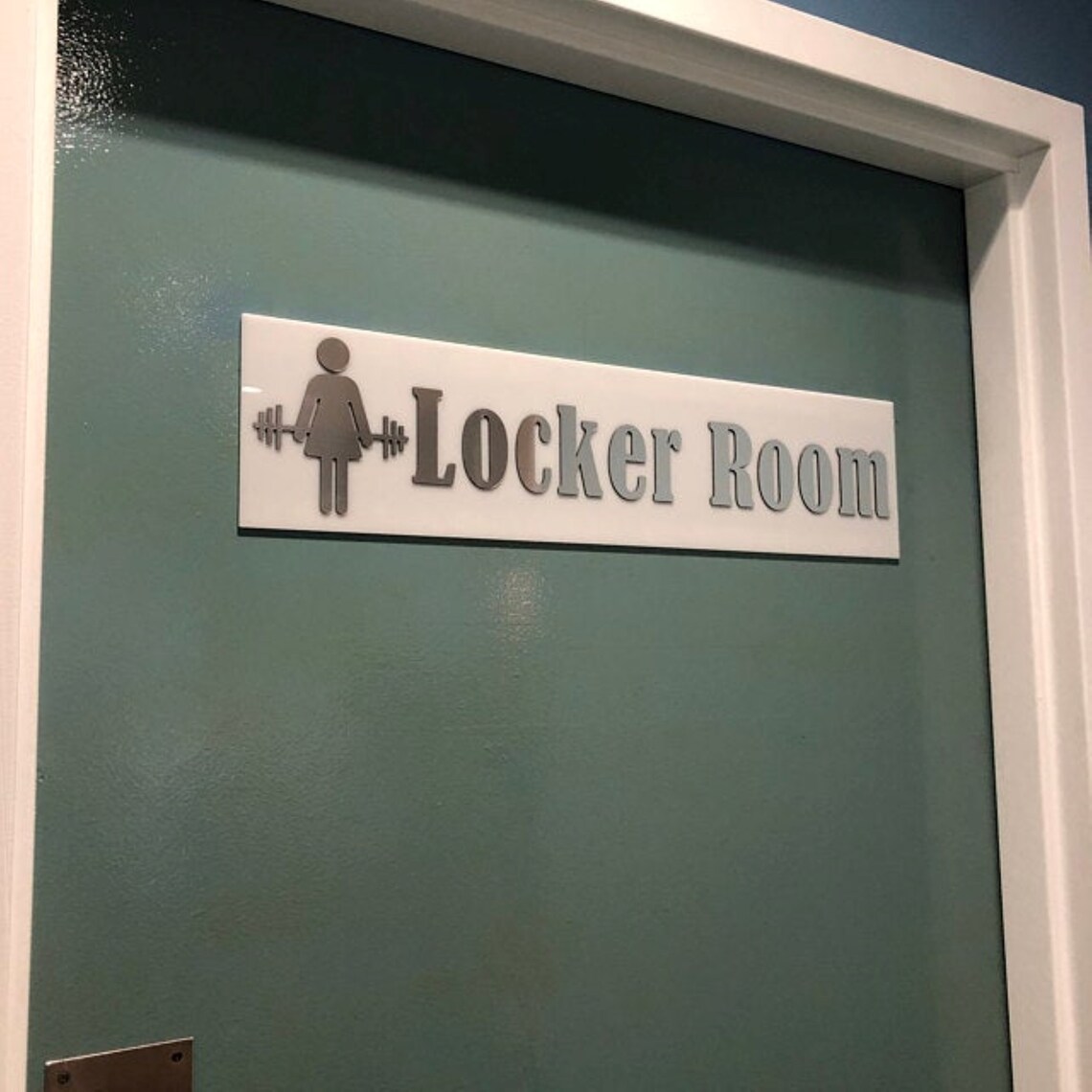 Large Gym Locker Room Directional Sign Custom Crossfit | Etsy