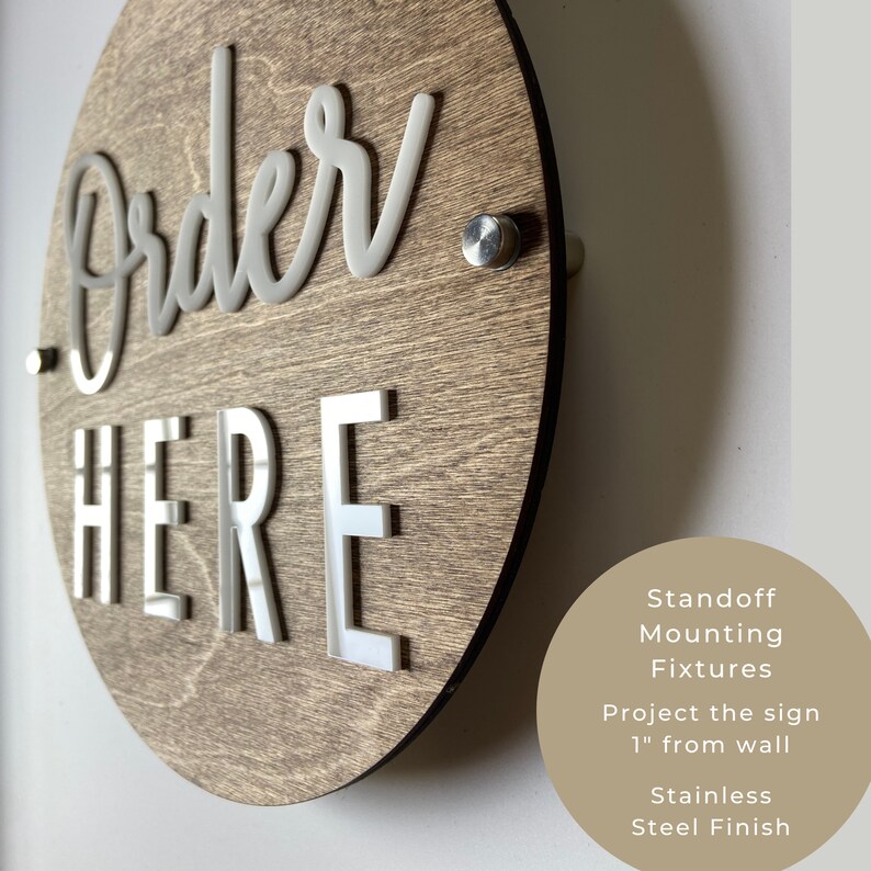 Order Here Pickup Here BUSINESS Sign Custom COFFEE SHOP - Etsy